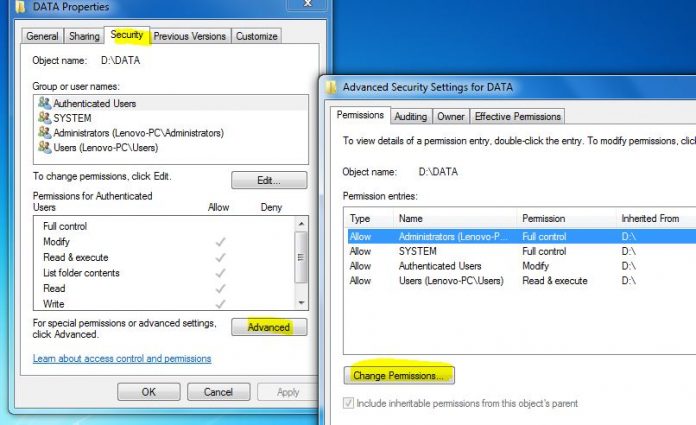 Cara Mengatasi error Applying Security di Windows - Bacolah.com