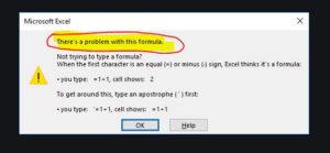 Cara mengatasi microsoft excel error there's a problem with this ...