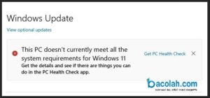 Cara Mengatasi this pc does not currently meet all the system ...