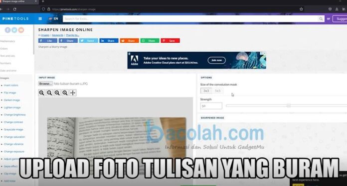 Cara Memperjelas Foto Tulisan Yang Buram Tanpa Aplikasi - Bacolah.com