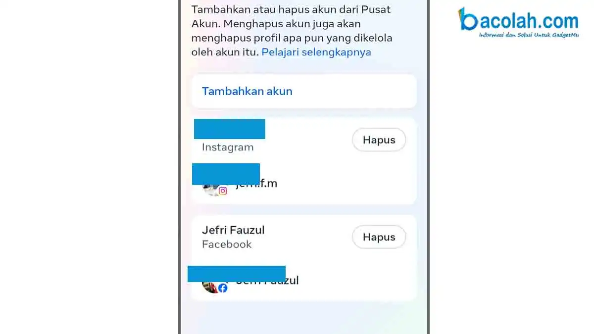 Cara Agar Facebook dan Instagram Tidak Saling Terhubung - Bacolah.com