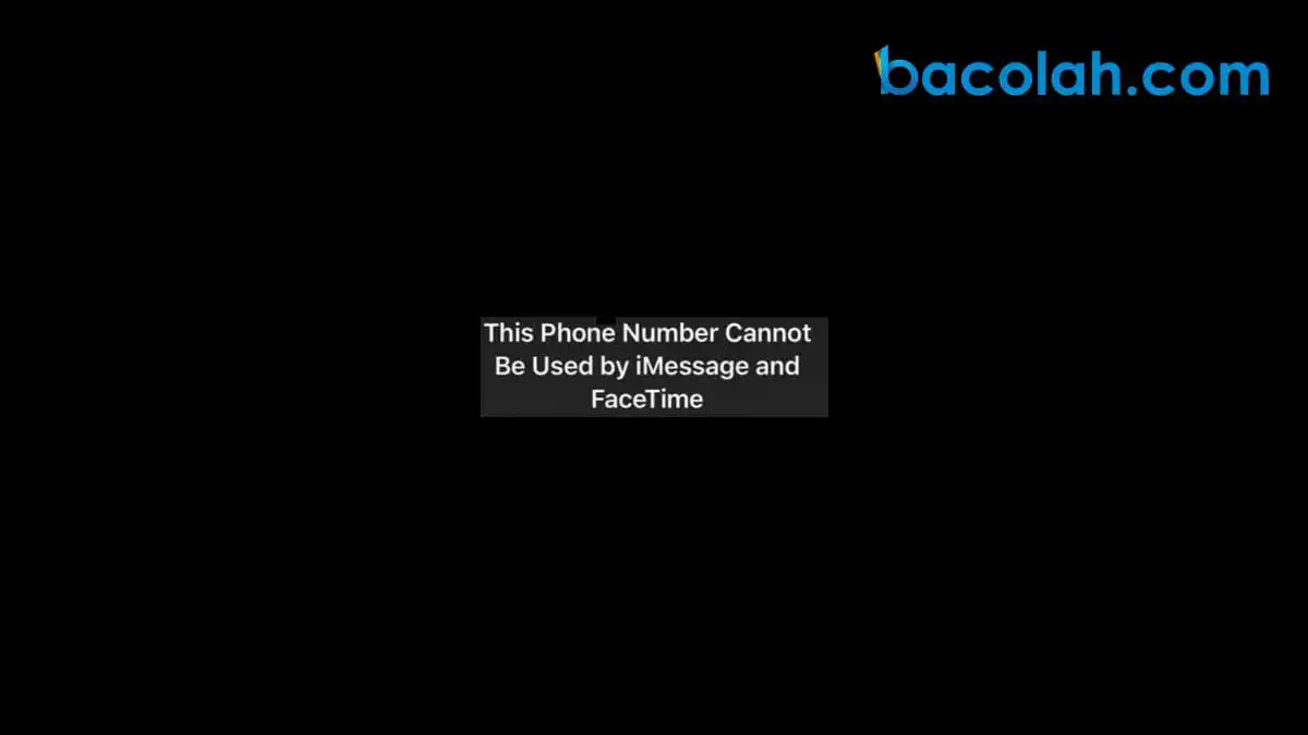 Mengatasi this phone number cannot be used by imessage and facetime ...