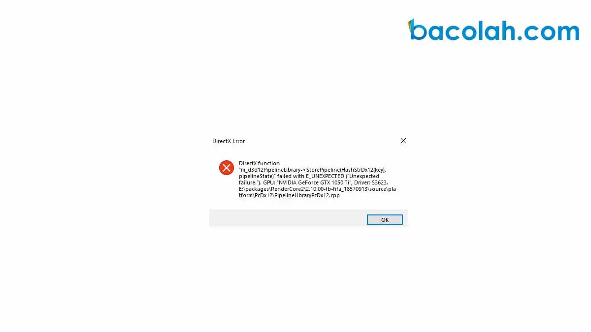 Cara Mengatasi Masalah directx error FC24 - Bacolah.com Cara Mengatasi Masalah directx error FC24 - Bacolah.com